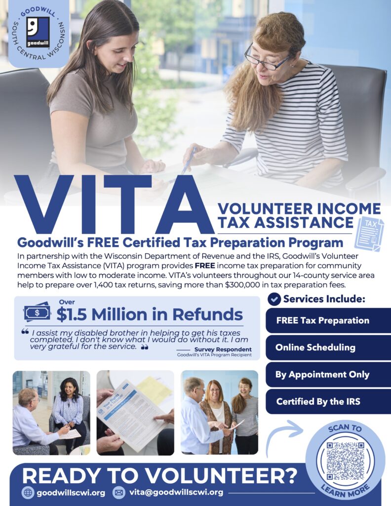 Volunteer Income Tax Preparation (VITA) - Goodwill of South Central ...